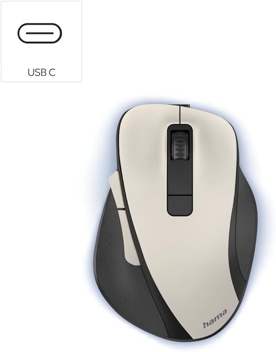 Hama Mw-500 Recharge 6-Button Optical Wireless Mouse - Cream White ...