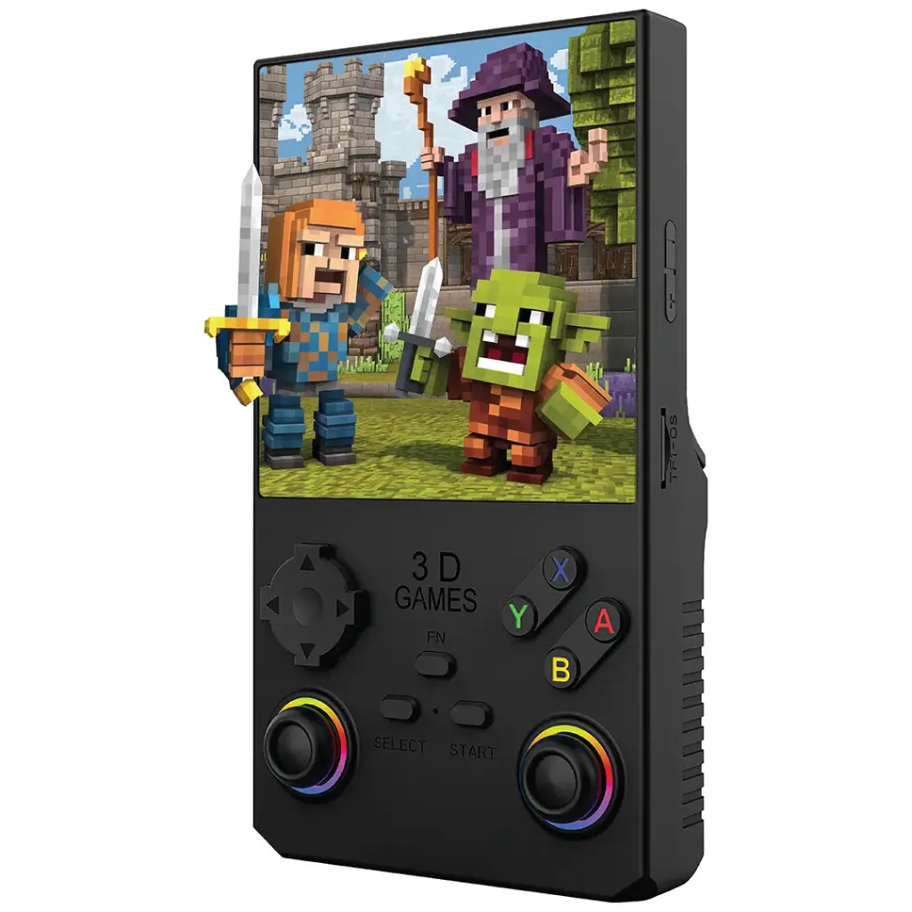 Porodo Gaming 4" Square Display Retro Handheld Game Console -Black ...