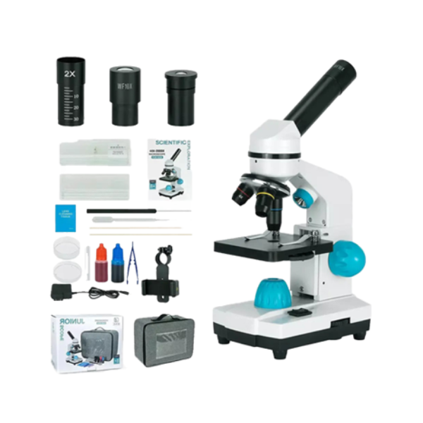 Try Season 2000X Monocular Microscope with Metal Frame LED Illuminatio ...