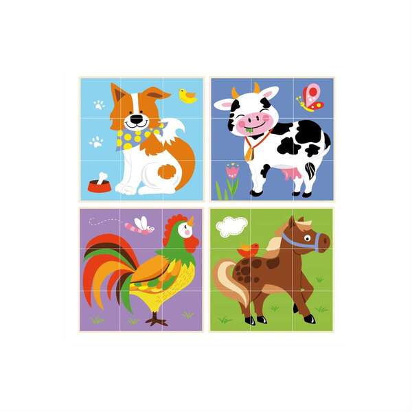 Viga Stacking Cube Puzzle Farm Animals – Future Store