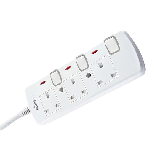 Primera Extension Wire 3-Way Socket (Bs Plug) (Pes-350) – Future Store