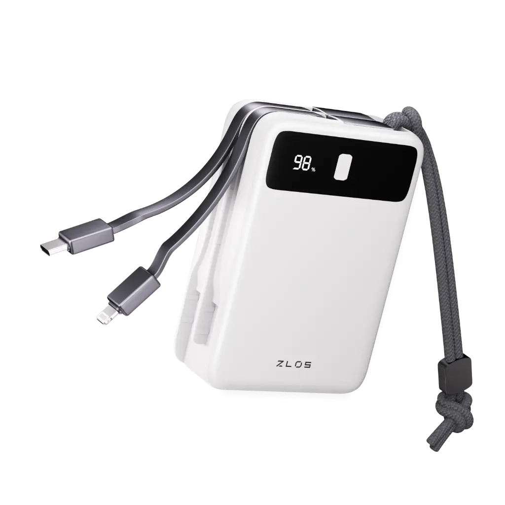ZLOS 20000mAh LB20 Power Bank 22.5W with Built-in Cables – Future Store