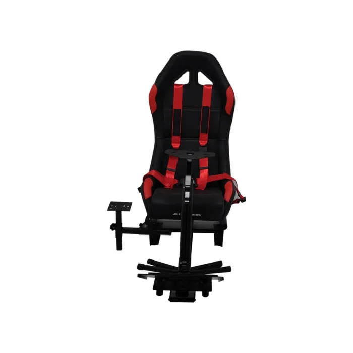 Gameseat Gx Racing Simulator Cockpit – Red/Black With Harness & Adjust ...