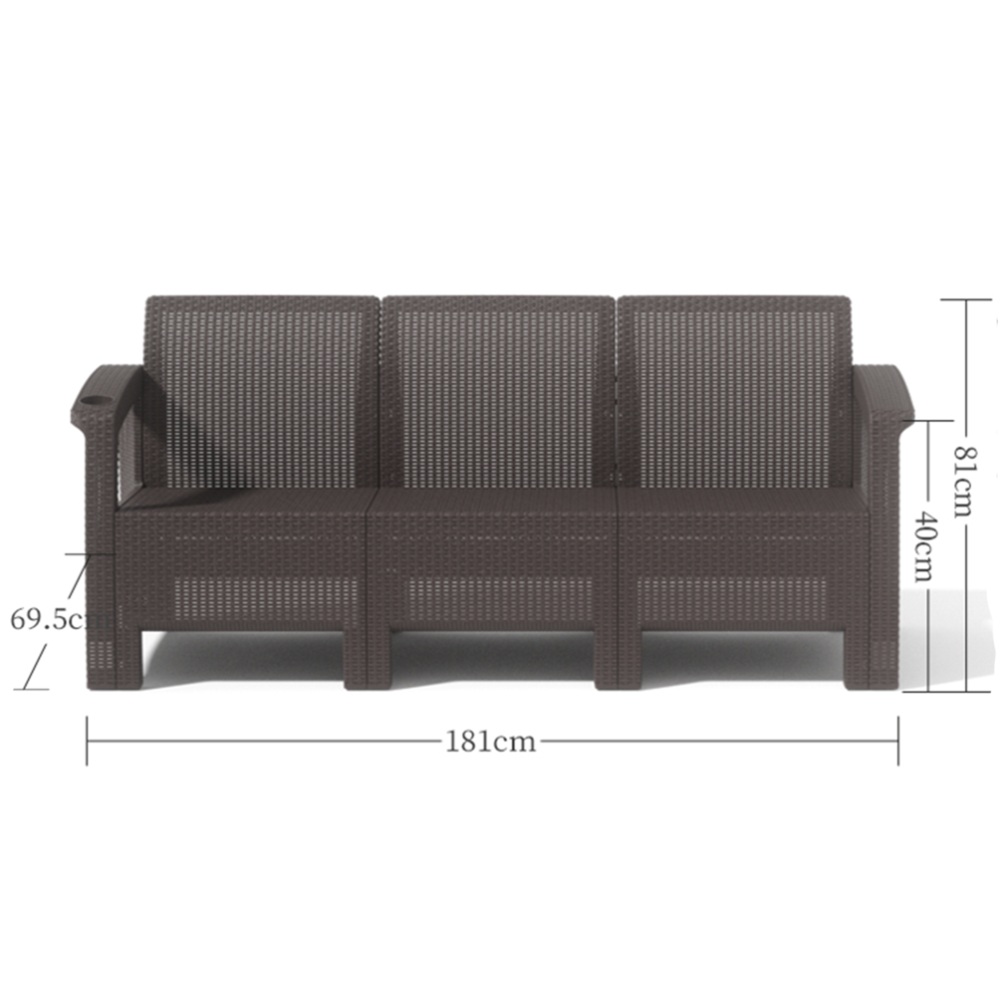 Outdoor Plastic Sofa Set – Future Store