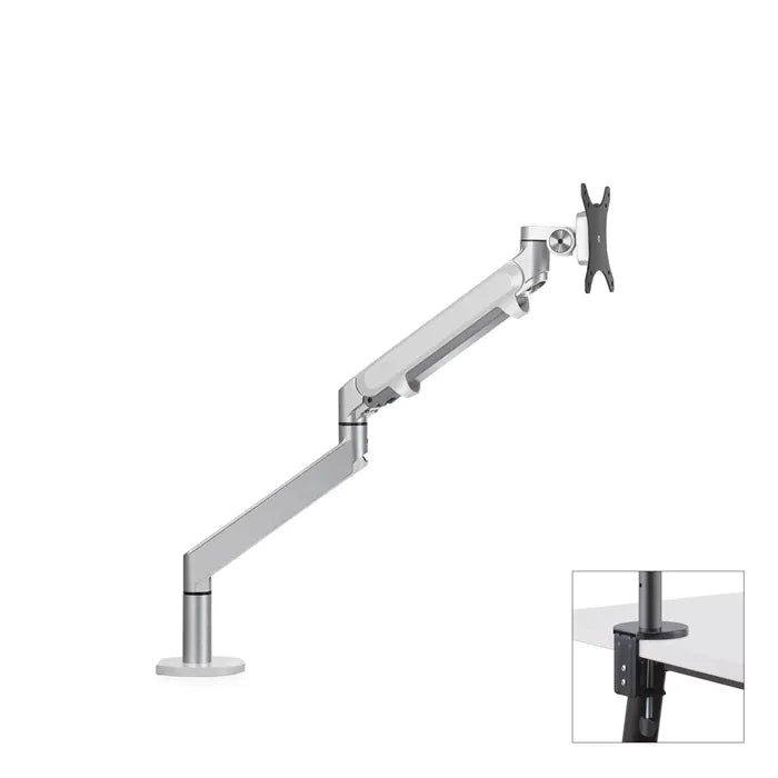 Adjustable Aluminum Monitor Desk Stand, Single Arm Gas Spring TV Mount ...