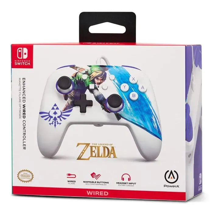 Powera Nintendo Switch Enhanced Wired Controller - Master Sword Attack ...