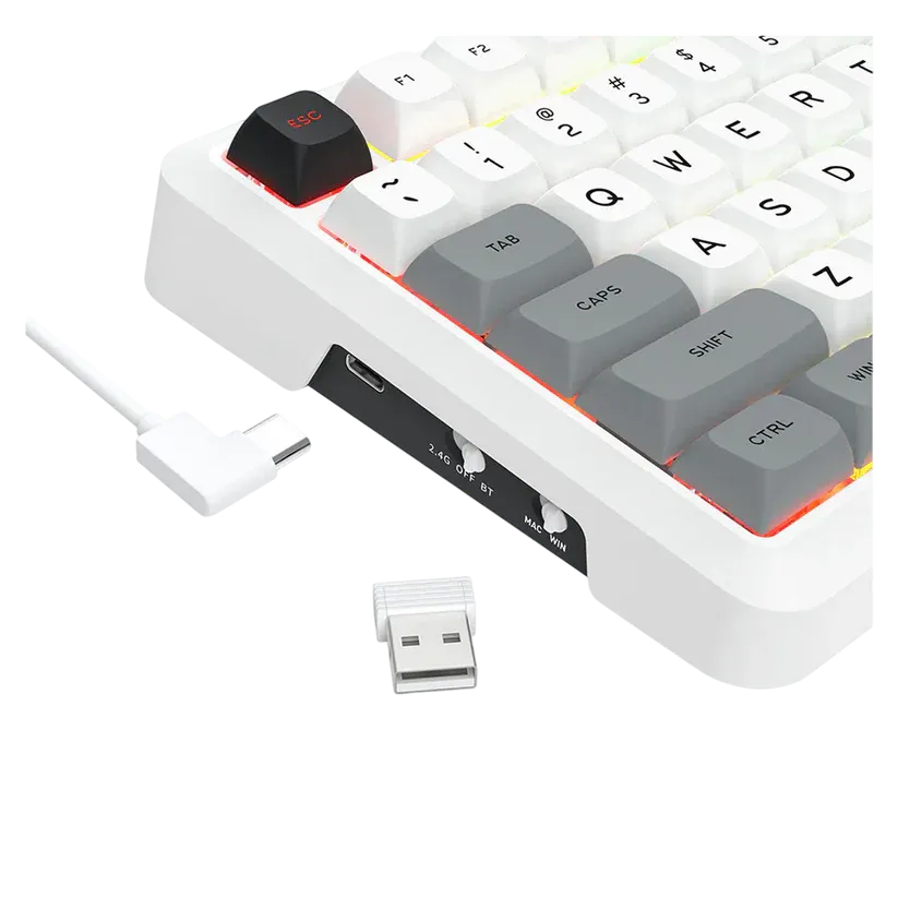 Redragon BraGI Pro 3modes Connections Gasket Mounted Mechanical Keyboa ...