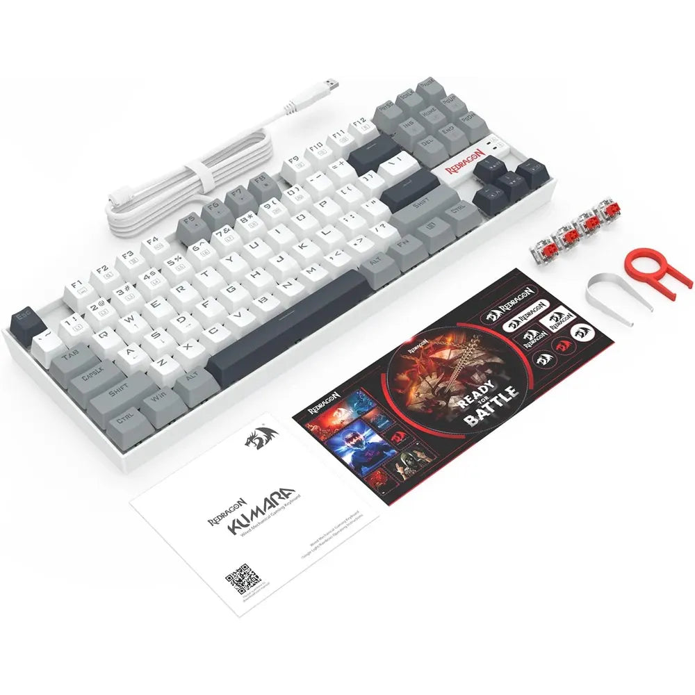 Redragon K552Wgl Kumara Mechanical Gaming Keyboard – Red Switches – Po ...
