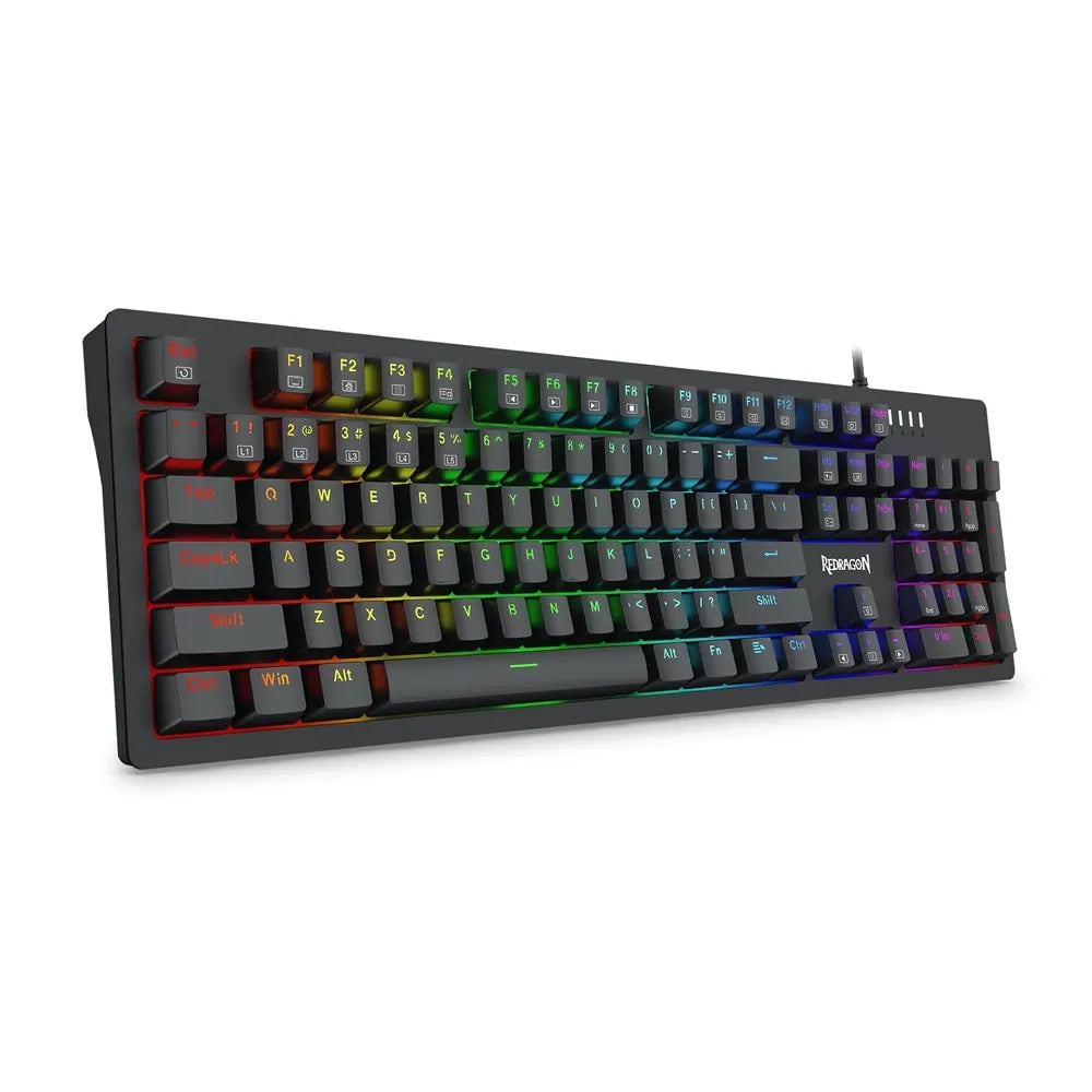 Redragon Singed Wired Full Size Hot-swappable Mechanical Keyboard - Bl ...