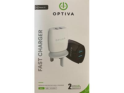 Optiva 12W Dual Port Smart Wall Charger-K1CY — Future Store